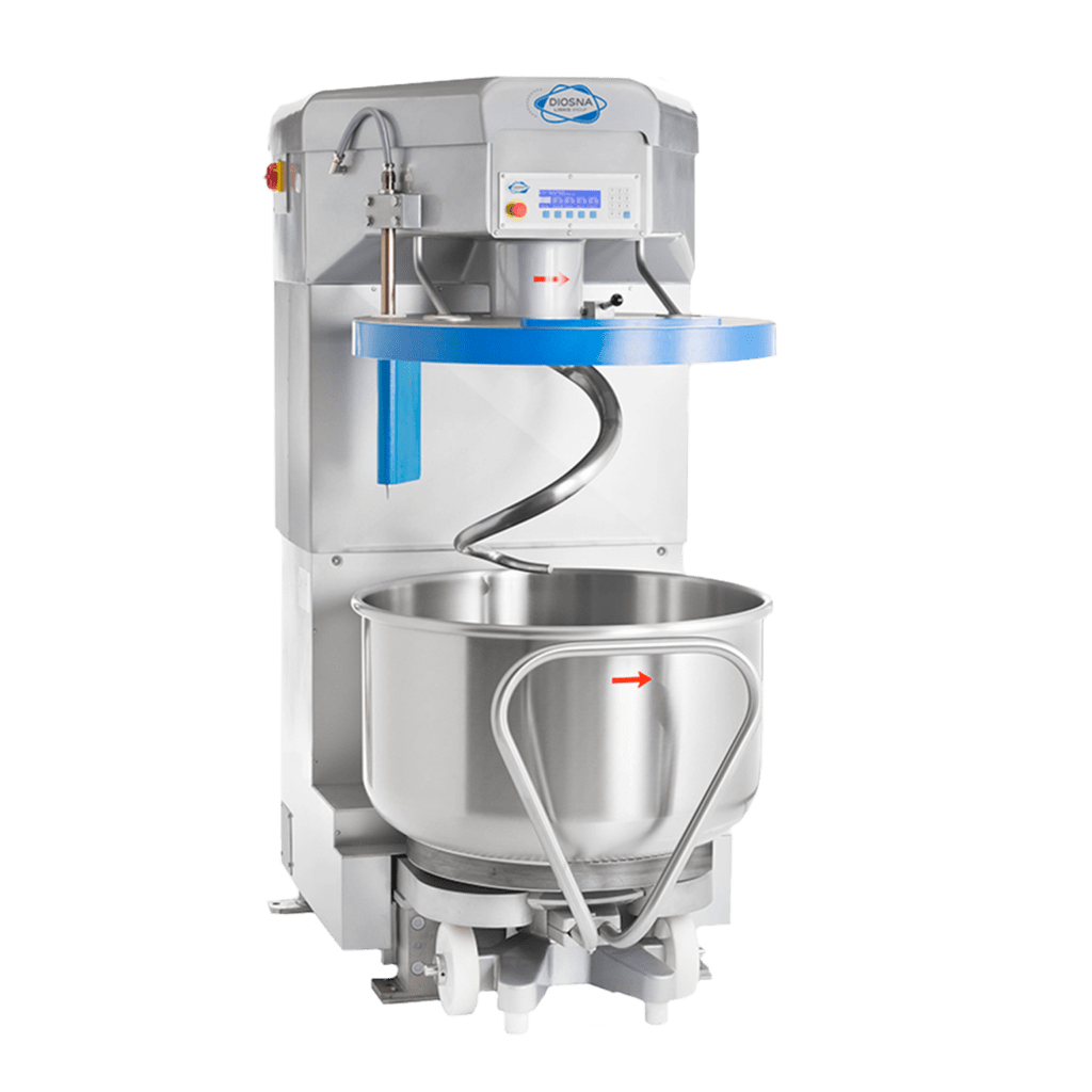 Diosna Spiraalkneder SPV120 - met uitschuifbare kom